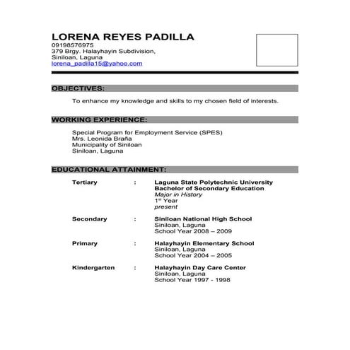 Jasmin resume | DOCX
