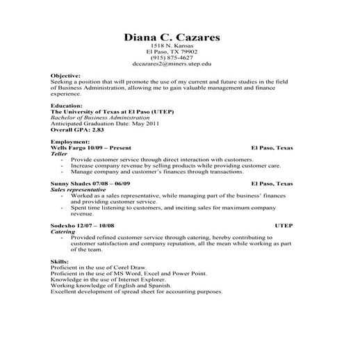 Thomas Resume 2 | RTF