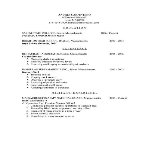 Shirley Resume Final | DOCX