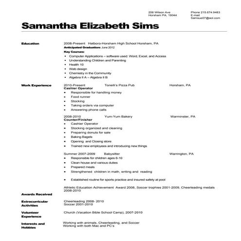 Resume kelsey graham | PDF