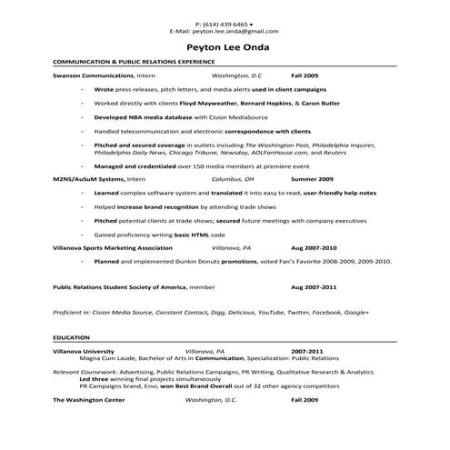 Allison goldstein resume | PDF