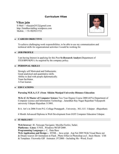 RESUME OF ASHOK | PDF