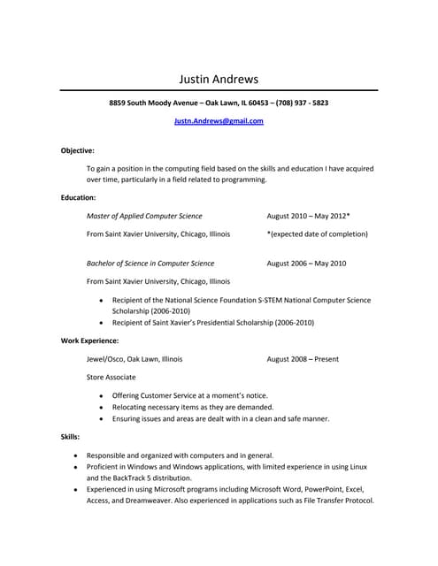 Resume -Vevek | DOCX