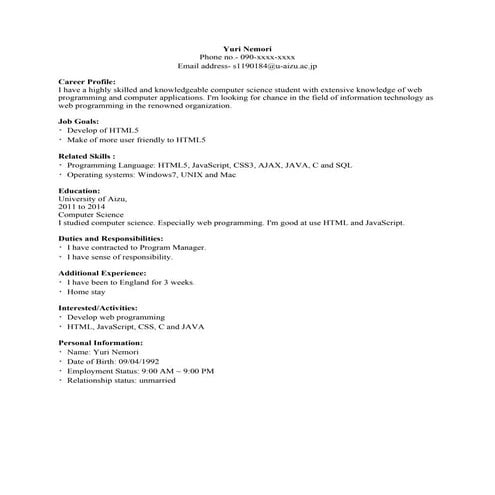 Resume | PDF