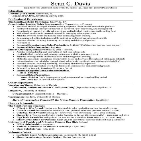 Sean Davis Online | DOC | Sales | Business