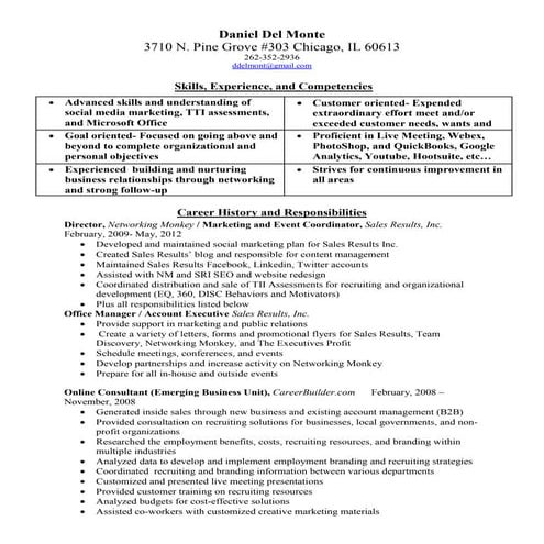 Adam Alden's Professional Resume | DOCX