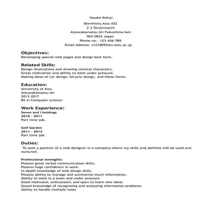 Resume | PDF