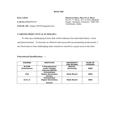 Uday resume | DOC