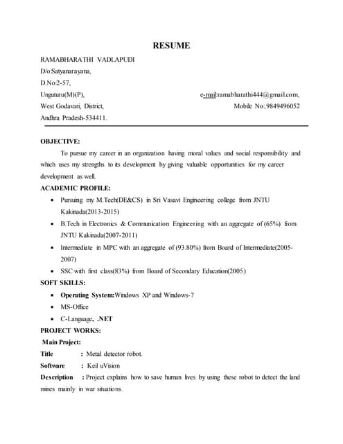 Hareesh resume | PDF