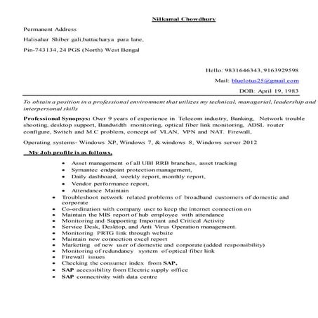 Nilkamal Resume | PDF