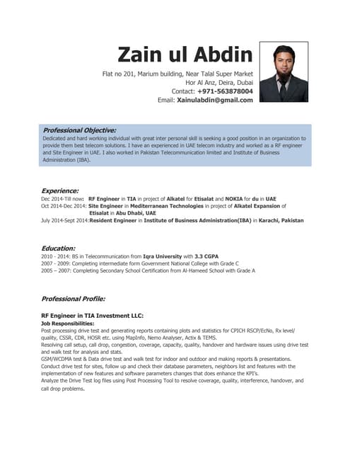 Ibrar Usmani CV | PDF