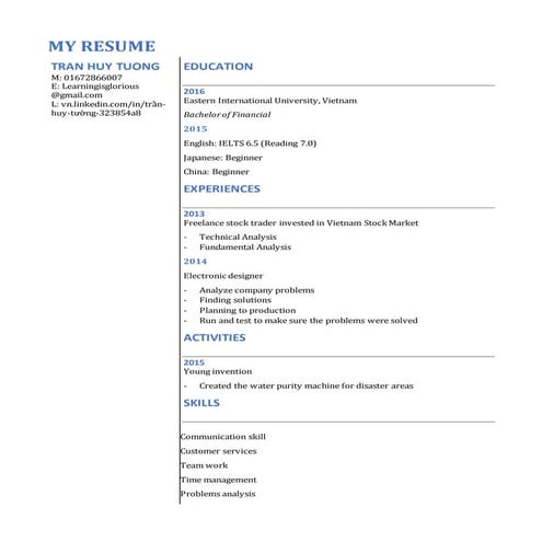 Resume | DOCX