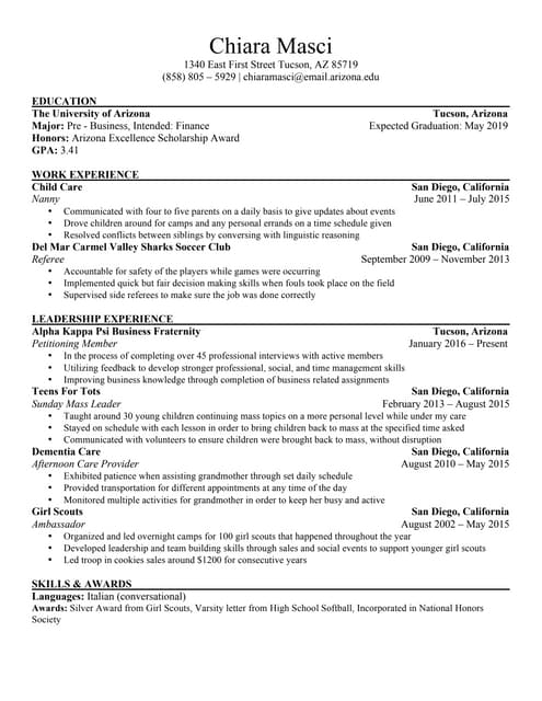 Resume | RTF