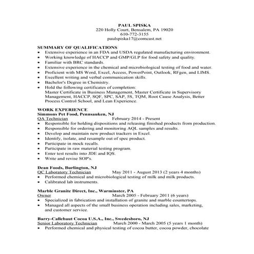 Sample CV - Copy | DOC