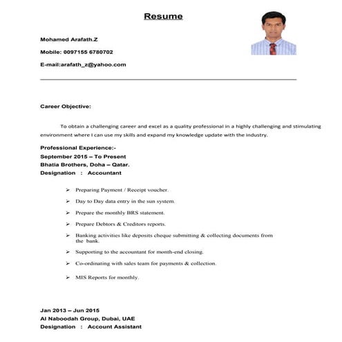 Curriculum Vitae 2015 | DOC