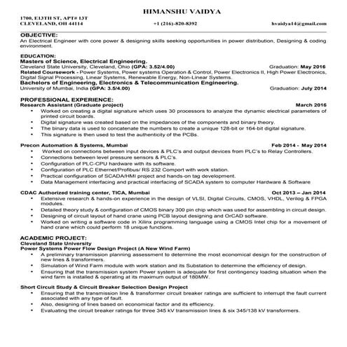 Updated resume | DOCX