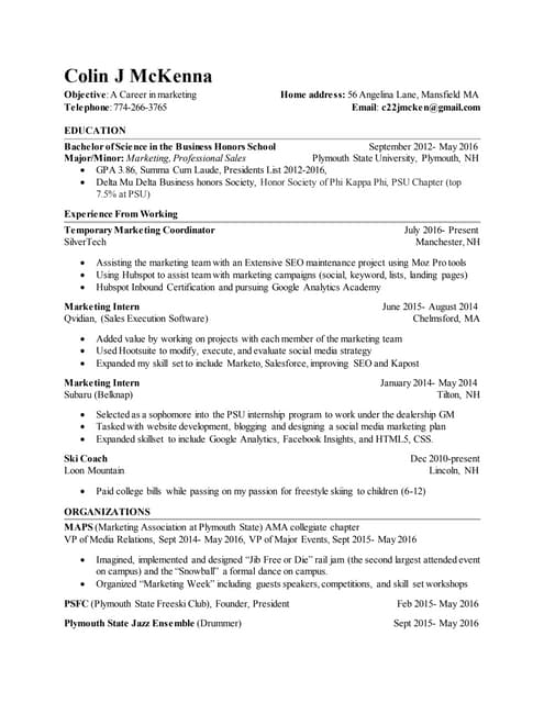 Samantha williams resume _2013 | DOC