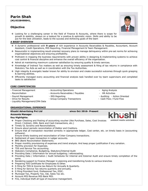 Shiva Prasad_FA_CV | PDF | Business Administration | Business