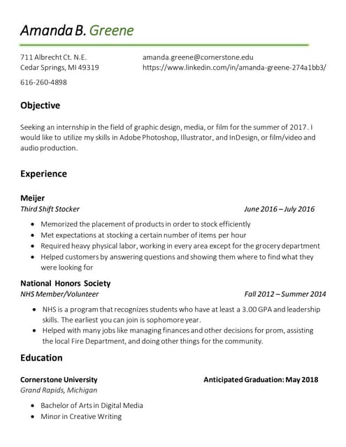 Resume | PDF