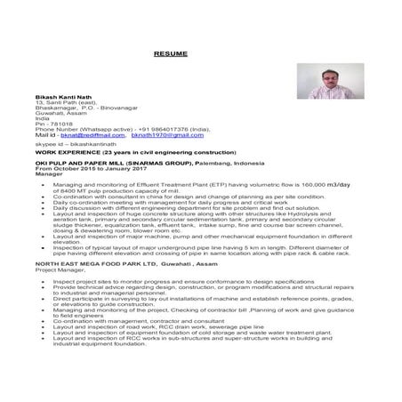 MANOJ RESUME | DOC