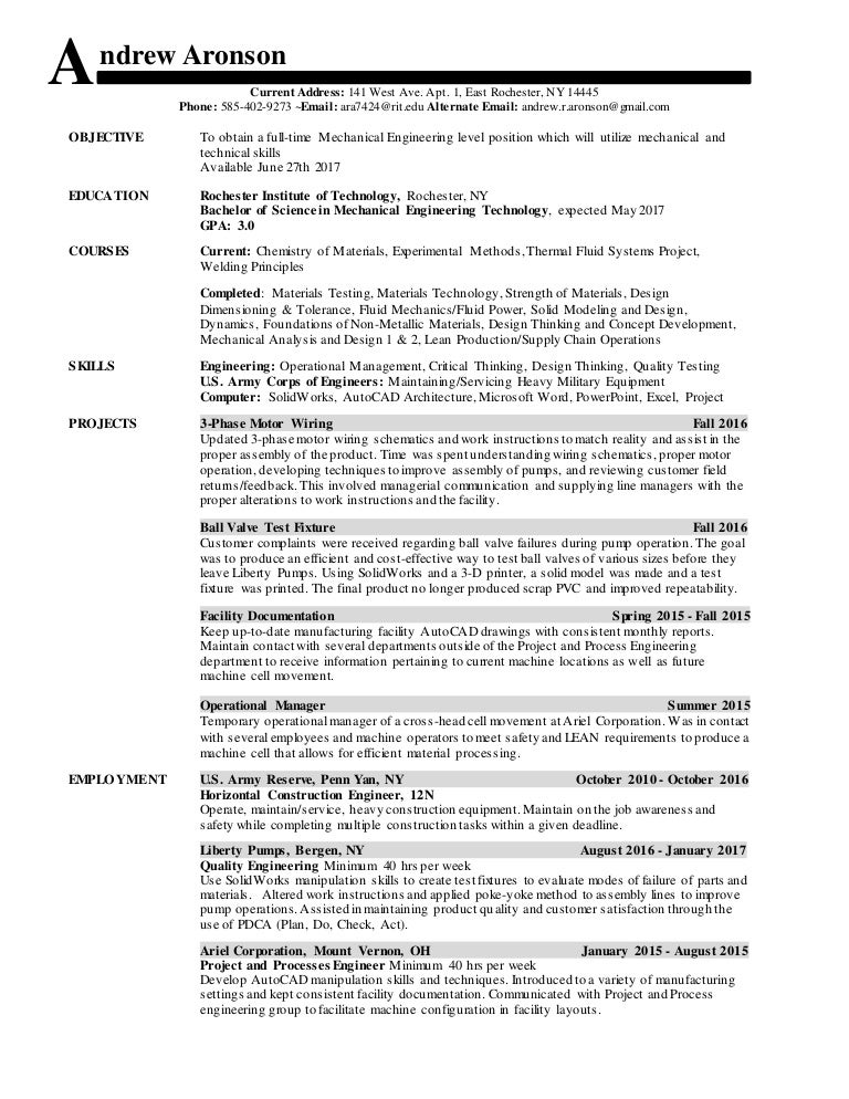 Excellent Resumes Examples