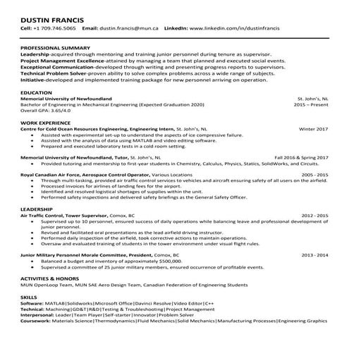 Calhoun resume | DOC