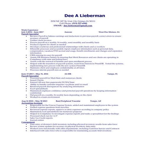 Misty Koch Resume | DOC