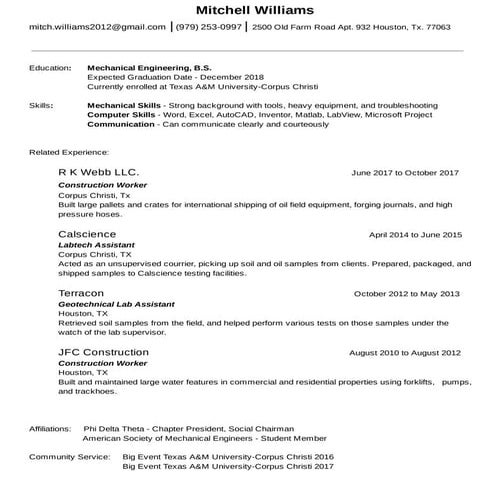 Nicholas T. Bobo Resume | PDF