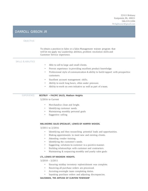 PatrickResume2016 | PDF