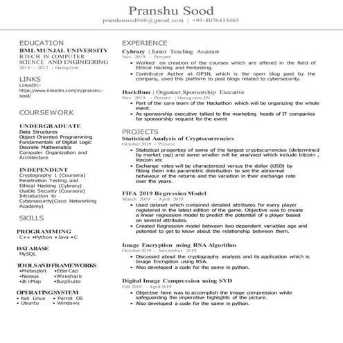 Resume | PDF