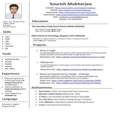 Sourish_Mukherjee Resume | PDF