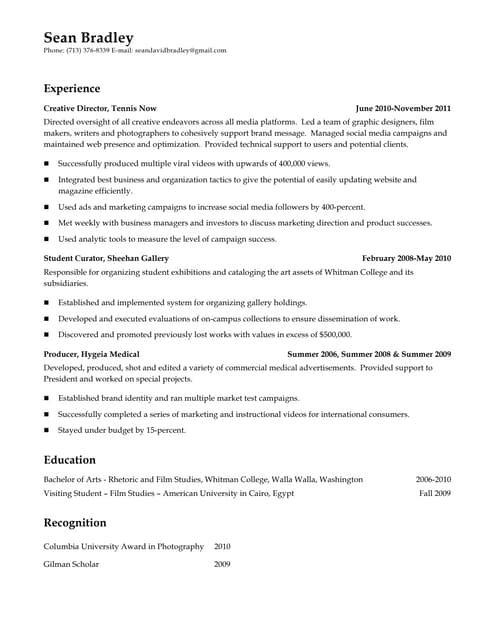 Resume Megan Stern | DOCX