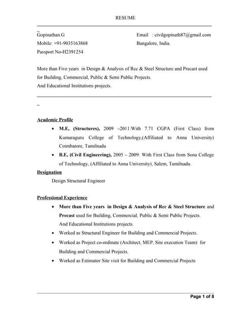 Prashant - CV gulf | PDF