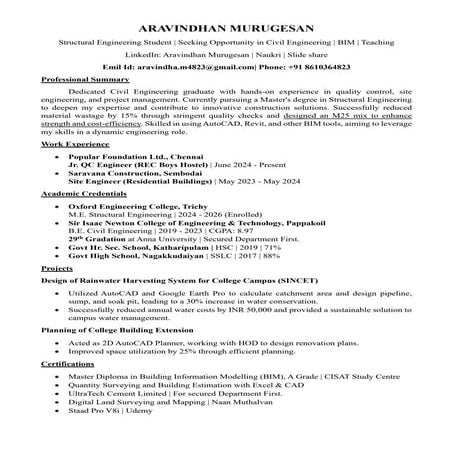 Formal resume Formate for freshers and Experienced | PDF