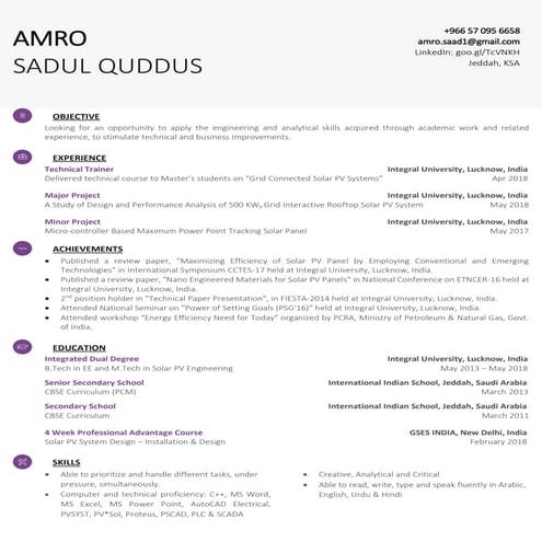 Resume amr | PDF