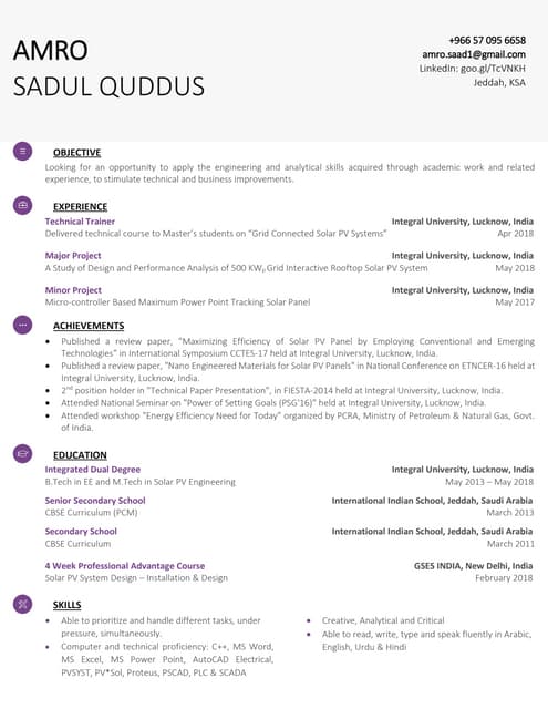 RESUME FORMAT OF ENGINEERING STUDENT BY SHIVAM BHADAURIYA | PDF