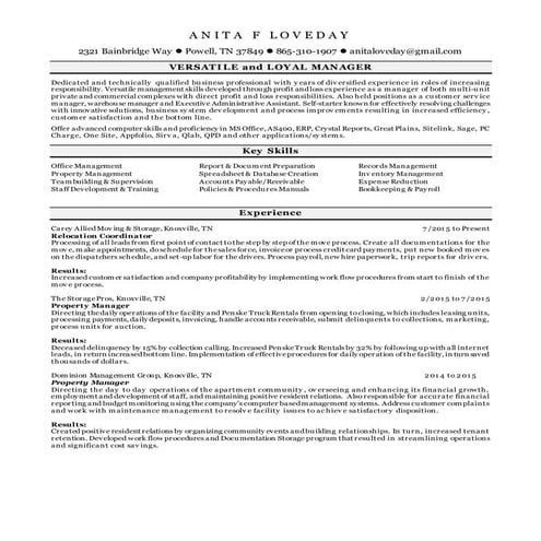 Donna Hart resume (1) | PDF