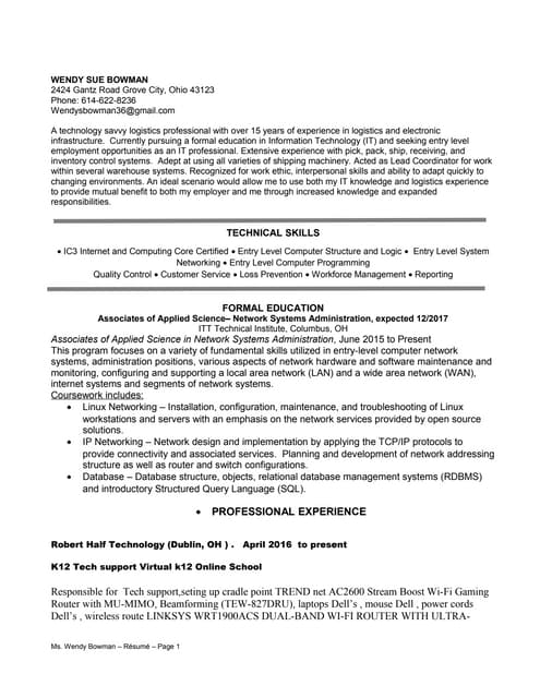 Quentin Mitchell resume | PDF