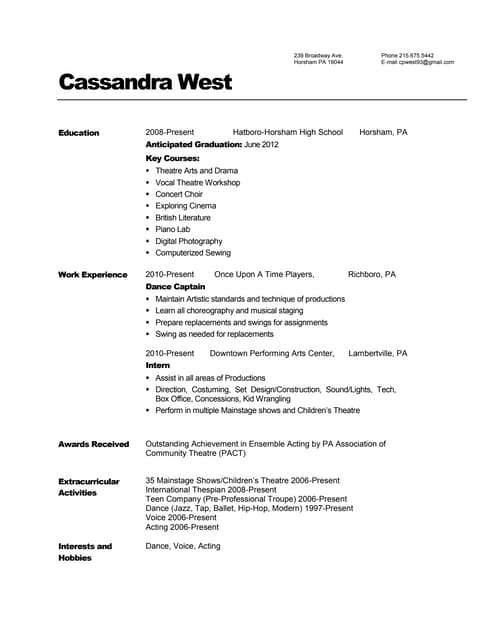 Cassie west[1] | PDF
