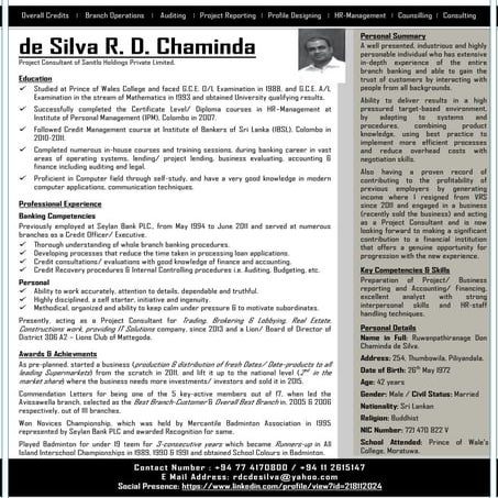 Resume chami | PDF