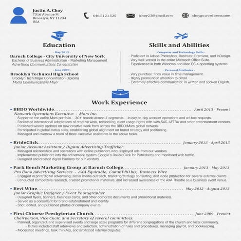 Resume - Justin Choy | PDF