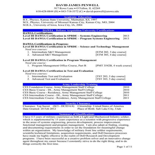 Resume - David Penwell | DOC