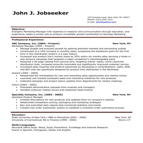 Resume examples | PDF