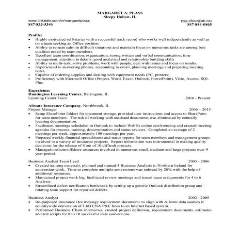 Jeff Brown Resume | DOCX