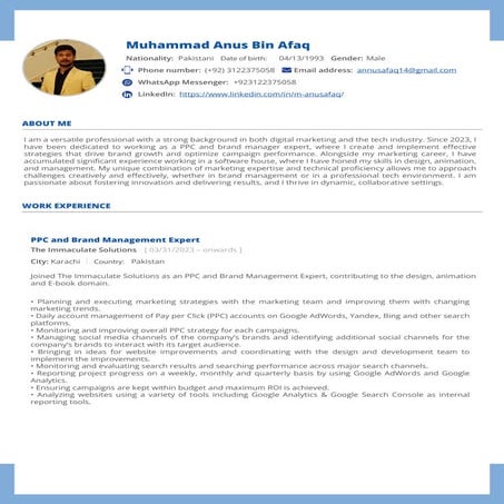 Resume-Mumhammad Anus - Digital Marketing.pdf