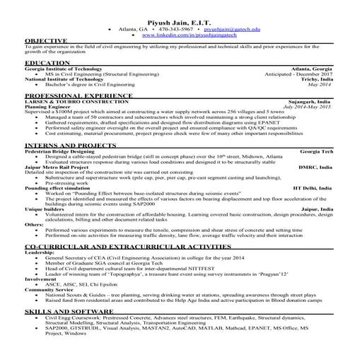 Resume piyush jain | PDF