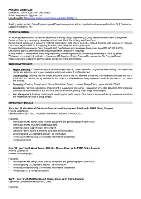 REMIGIO D GLORIA CV | PDF