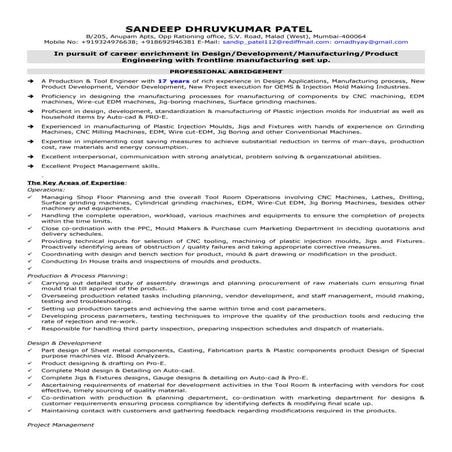 Resume Sandeep Patel 04092015 | DOC