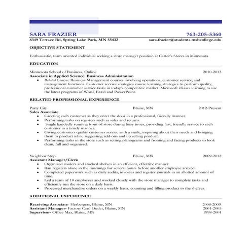 Chelsea Western Resume | DOC