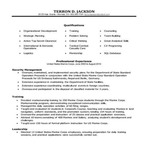 Resume terron jackson2 (murriata) | DOCX